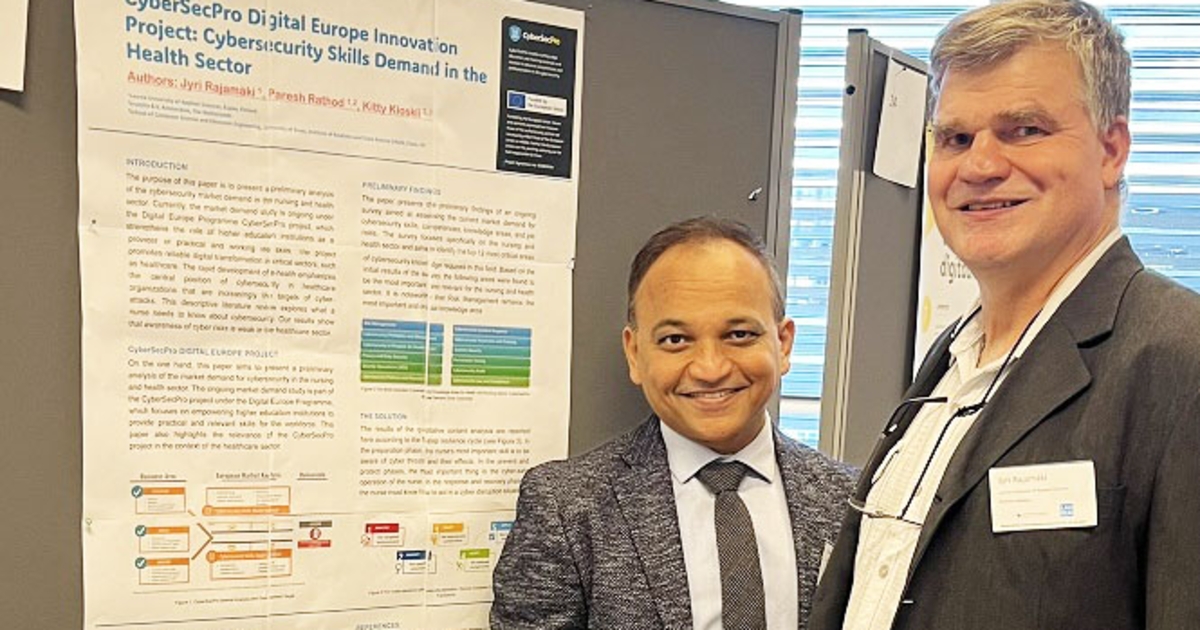 Laurea and EU Experts Present Cybersecurity Skills Demand in the Health Sector as part of ...