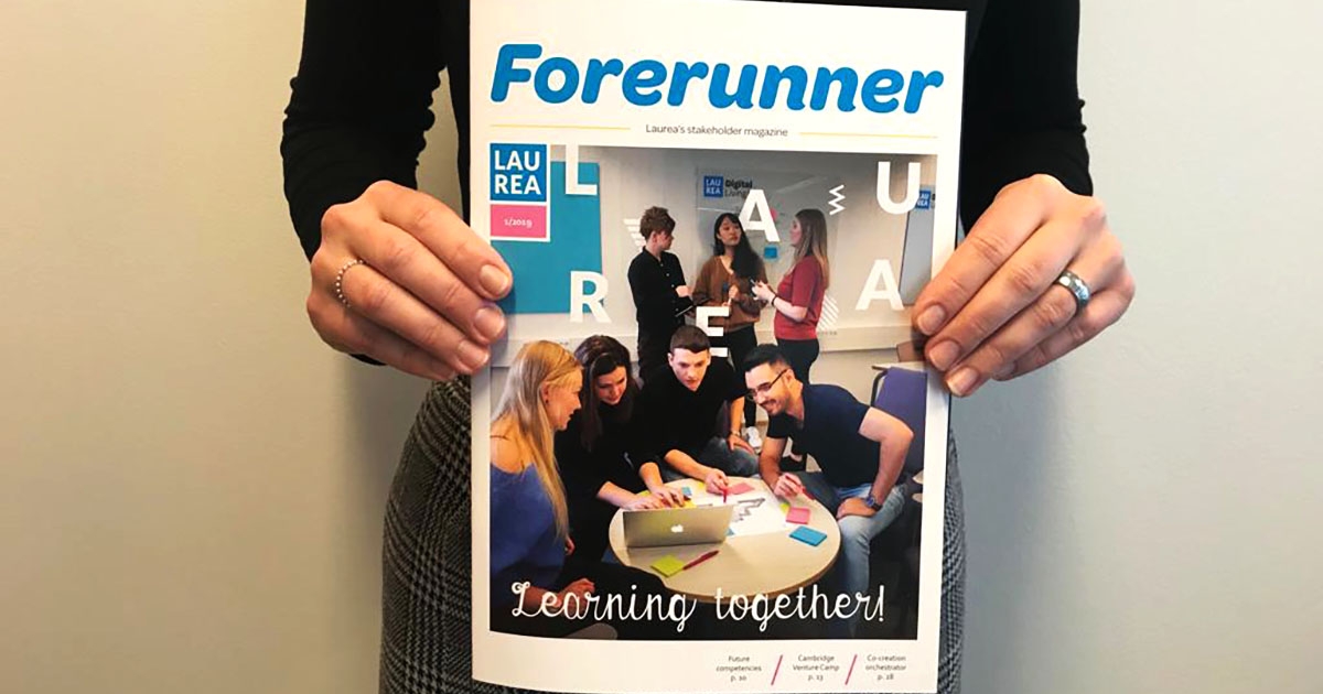 Forerunner Magazine 1/2019 has been published - Laurea-ammattikorkeakoulu
